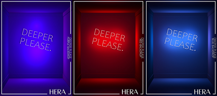 Second Life Marketplace - HERA - Deeper Please Backdrop. FATPACK